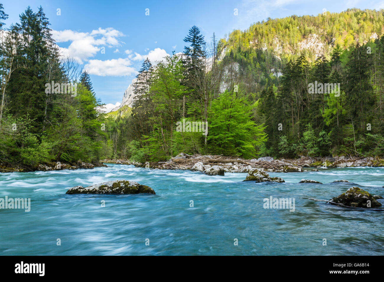 Enns River, Nationalpark Gesäuse, Styria, Austria Stock Photo - Alamy