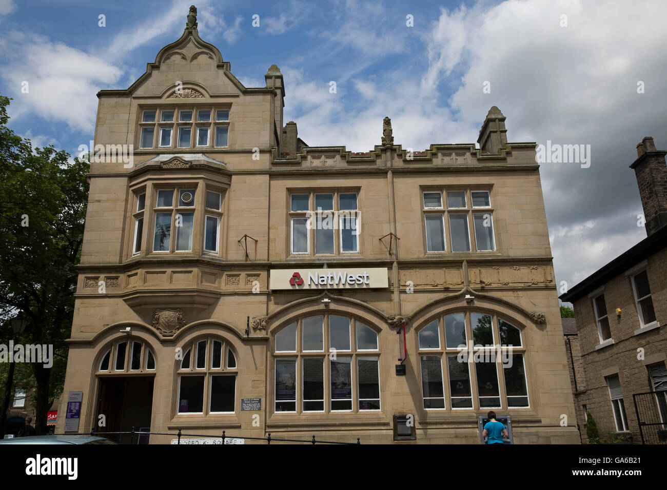 Nat West bank in Glossop Wales Stock Photo - Alamy