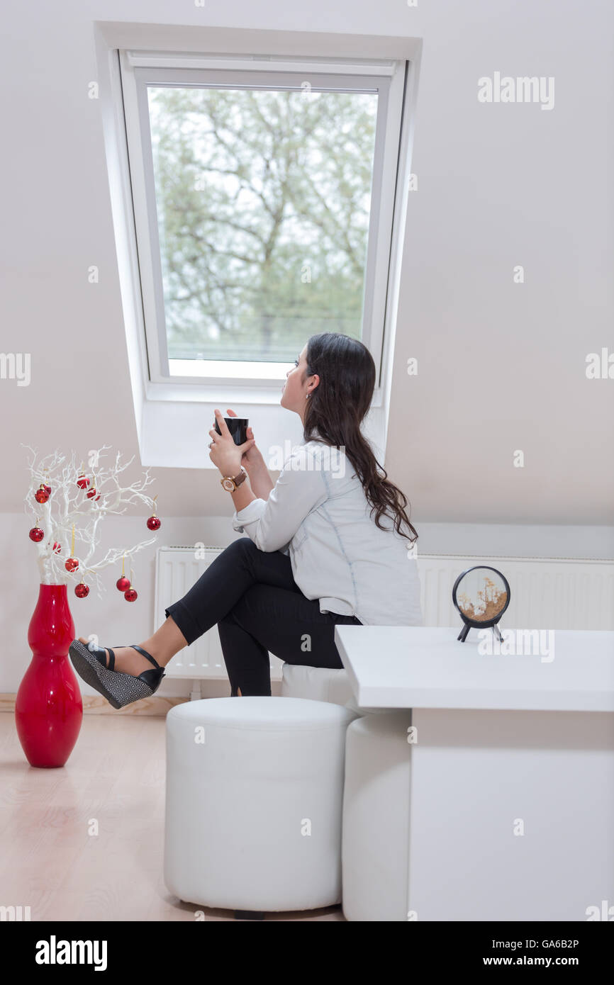 Morning coffee is my daily routine Stock Photo - Alamy