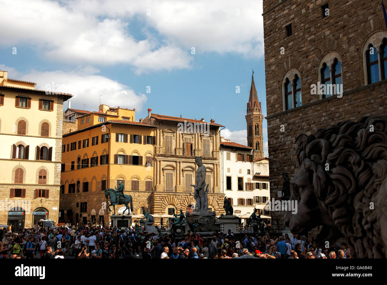 Piazza della Signoria, Florence, Italy Stock Photo - Alamy