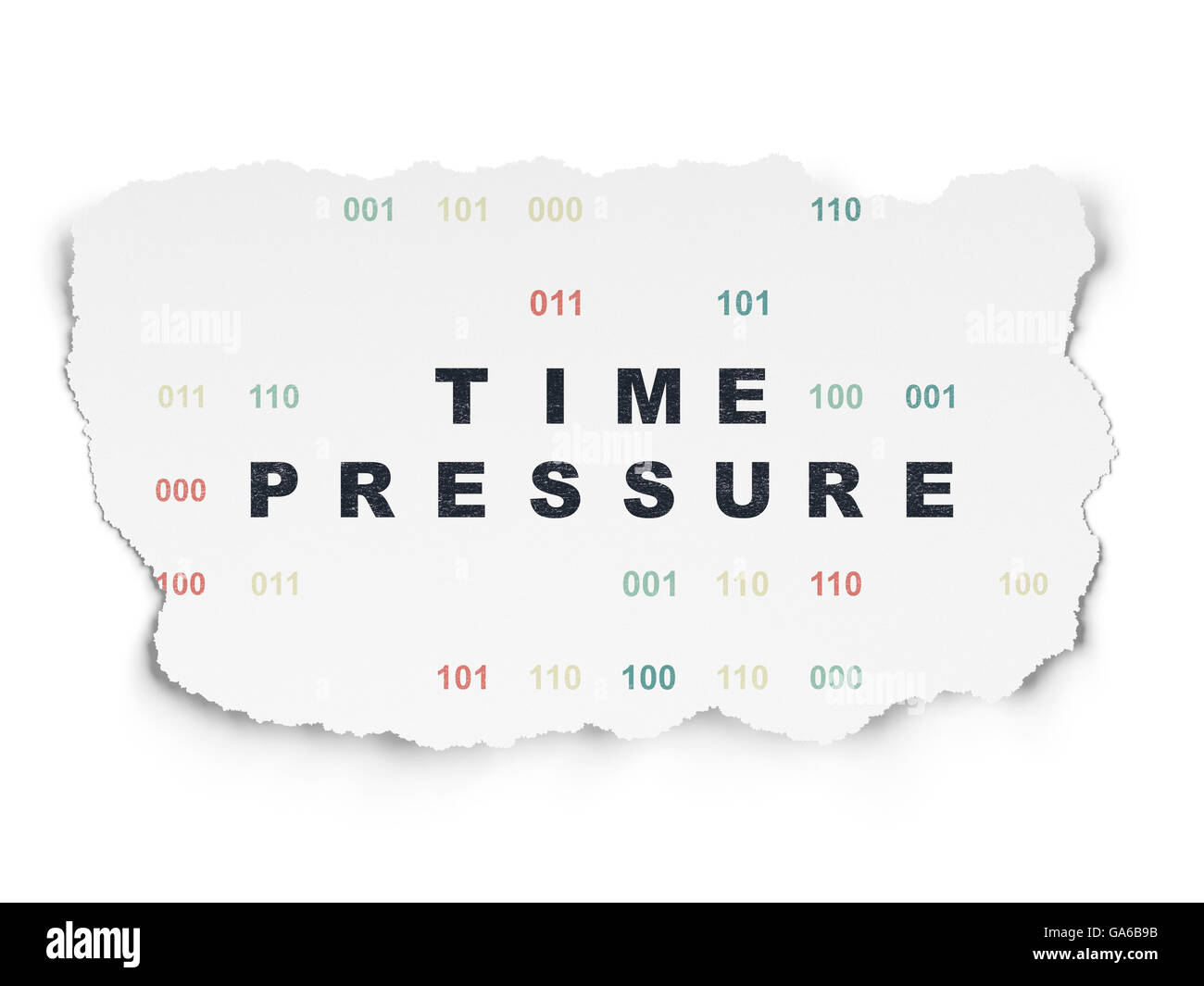Timeline concept: Time Pressure on Torn Paper background Stock Photo ...