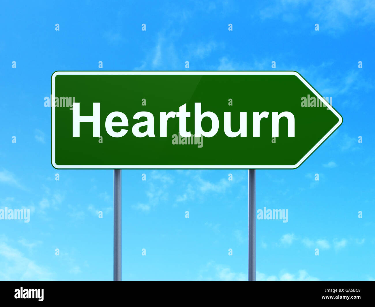 Medicine concept sign heartburn hi-res stock photography and images - Alamy