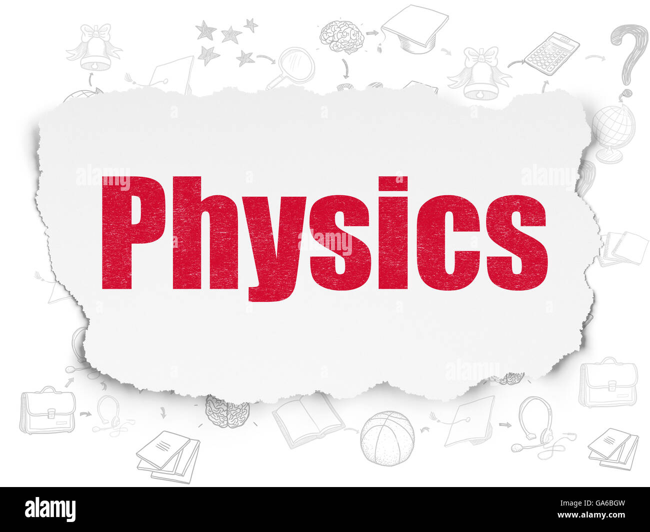 Education concept: Physics on Torn Paper background Stock Photo - Alamy