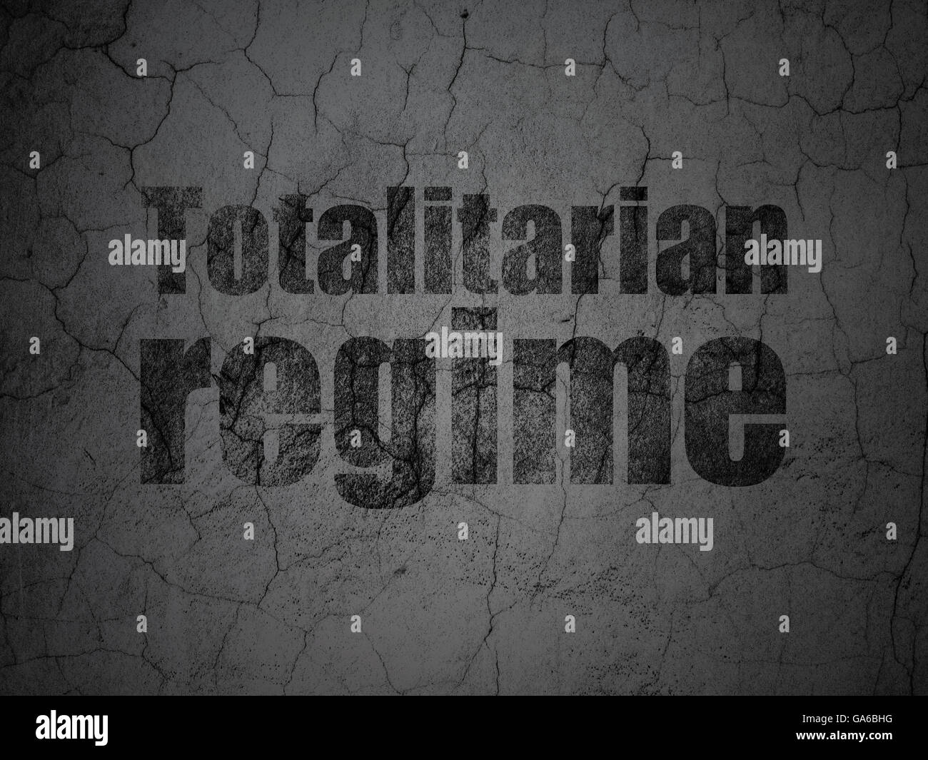 Politics concept: Totalitarian Regime on grunge wall background Stock ...