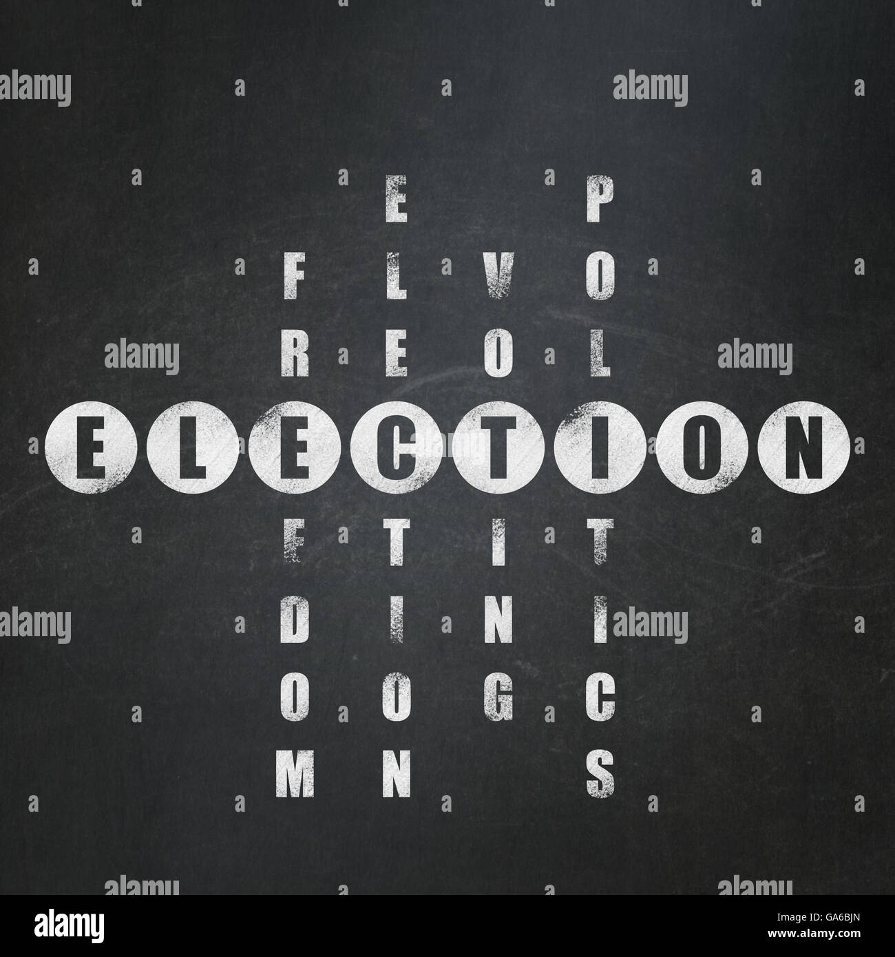 Politics concept: Election in Crossword Puzzle Stock Photo - Alamy