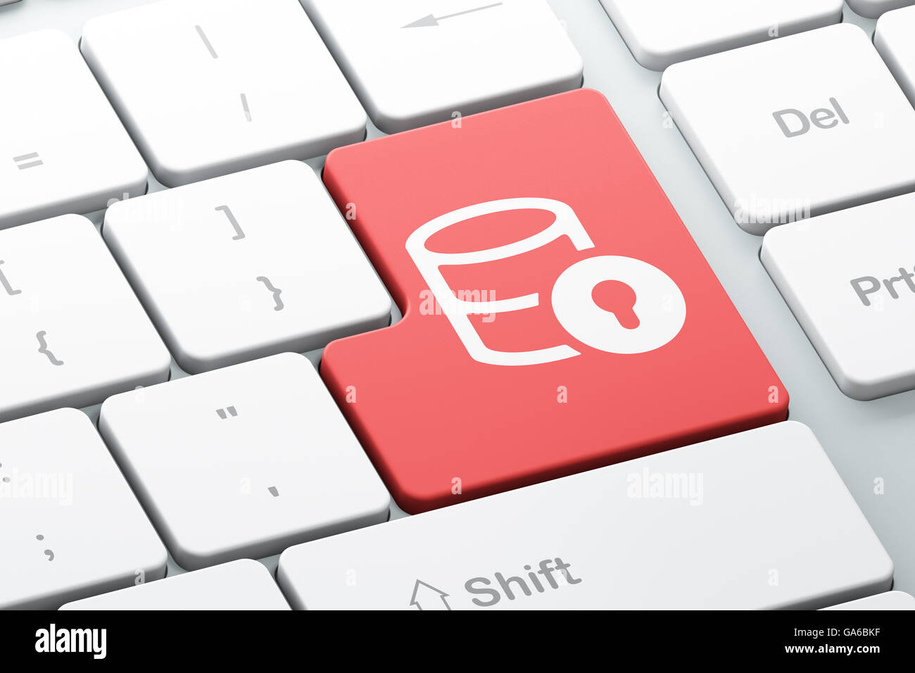 Database concept: Database With Lock on computer keyboard background Stock Photo - Alamy