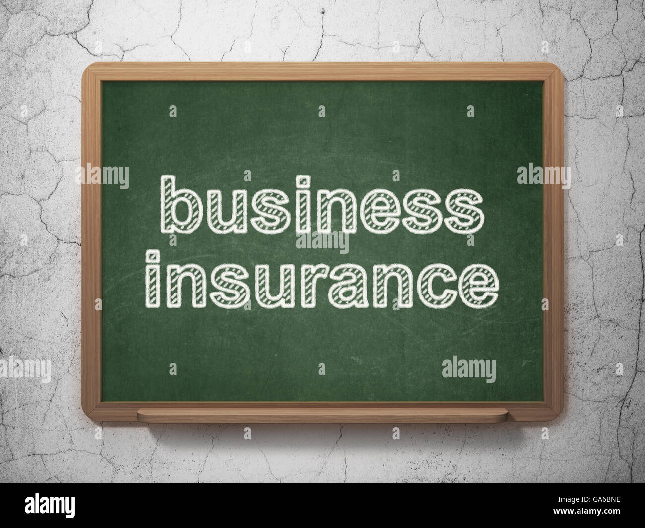 Insurance concept: Business Insurance on chalkboard background Stock ...