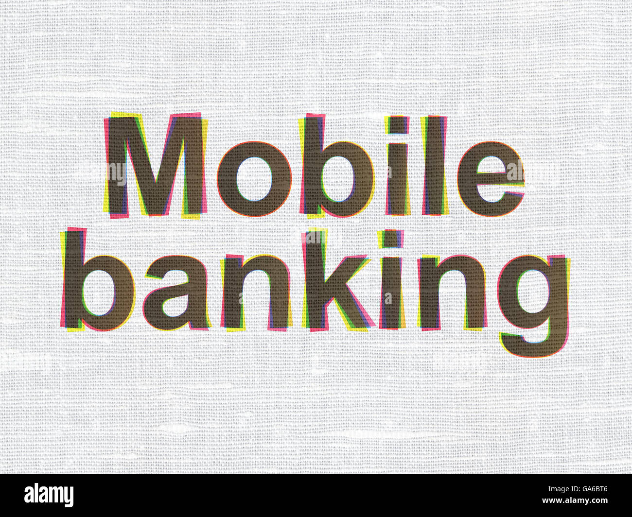 Money concept: Mobile Banking on fabric texture background Stock Photo ...