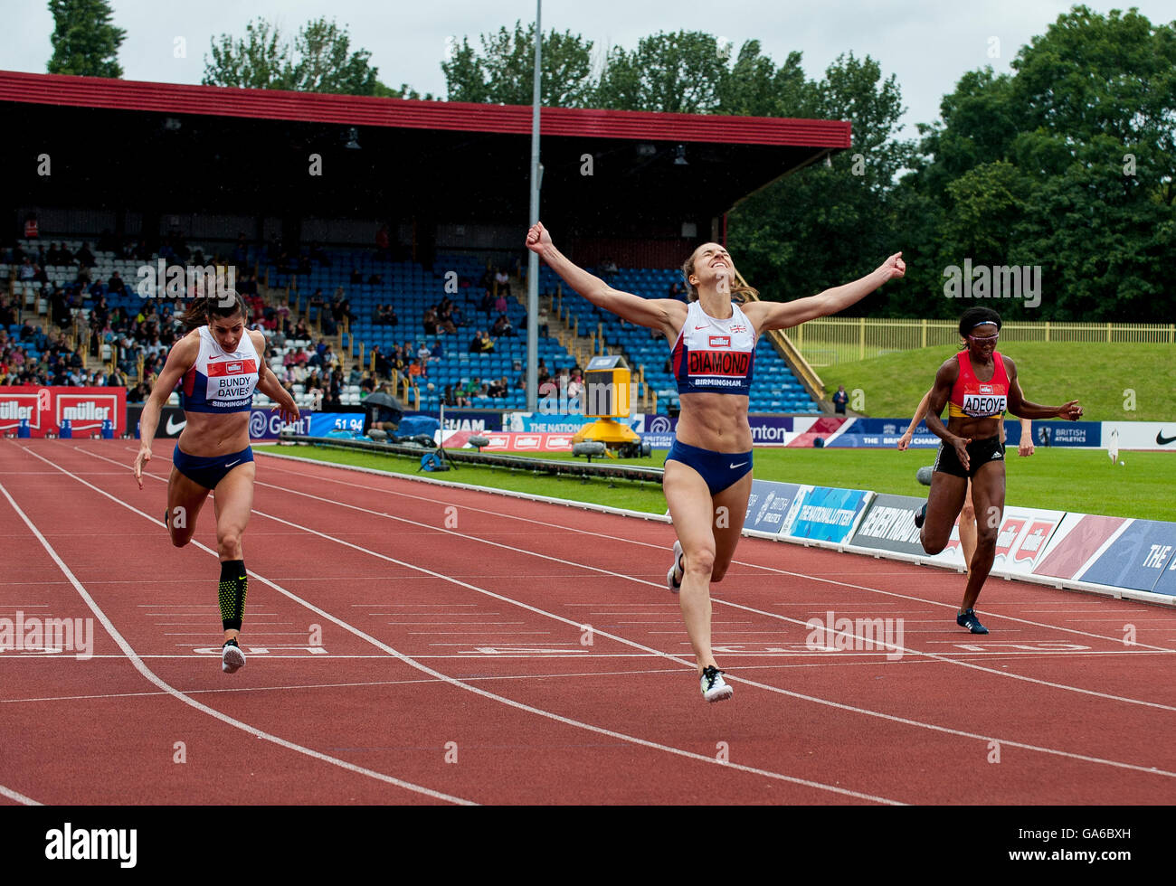 Birmingham 25th June 2016, Emily Diamond of Great Britain celebrates ...
