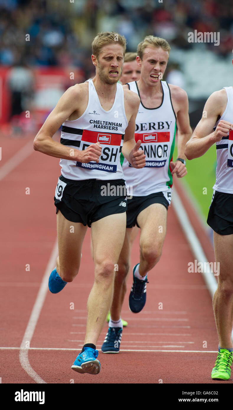 Birmingham 25th June 2016, Graham Rush competing in the 5000m final in ...