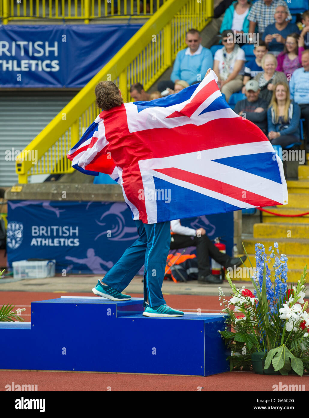 Birmingham 25th June 2016, Jade Lally medal presentation in the women's ...