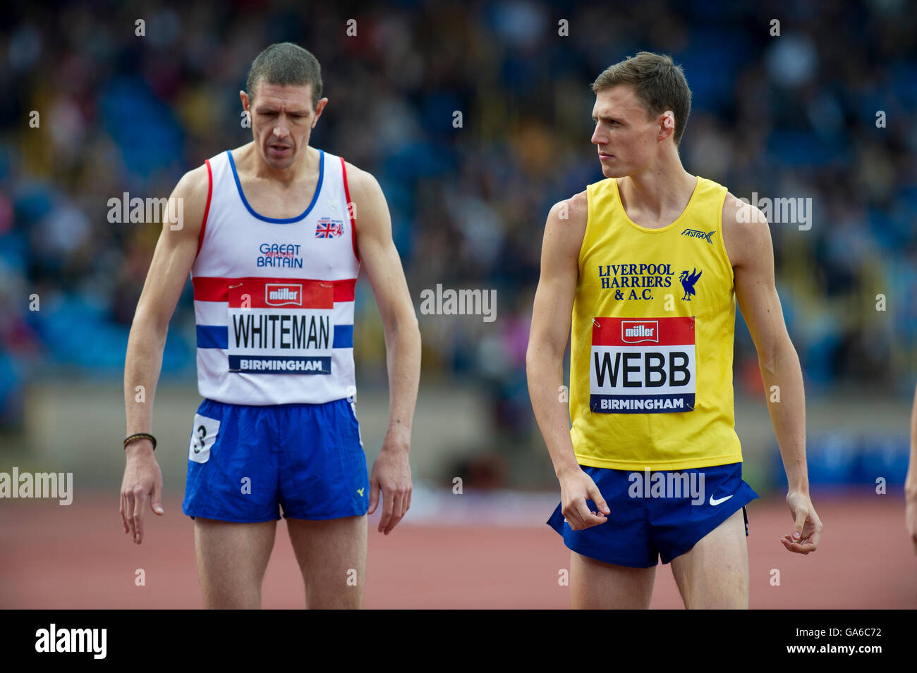 Birmingham 25th June 2016, Jamie Webb competing in the Men's 800m ...