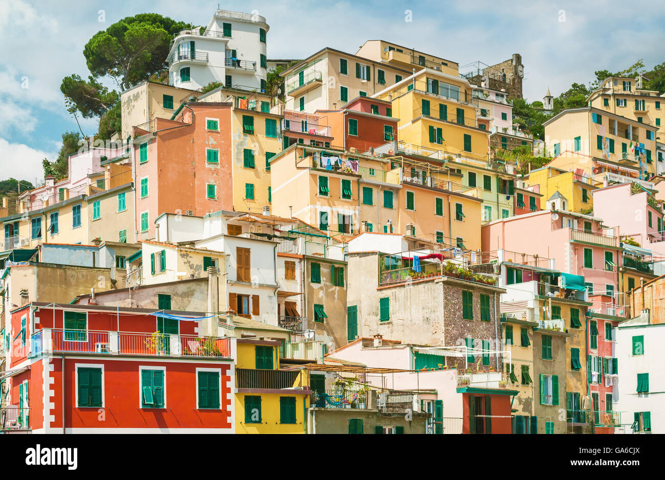 Cinque terre italy houses hi-res stock photography and images - Alamy