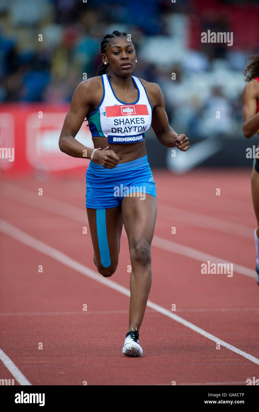 Birmingham 25th June 2016, Perri Shakes - Drayton competing in the ...