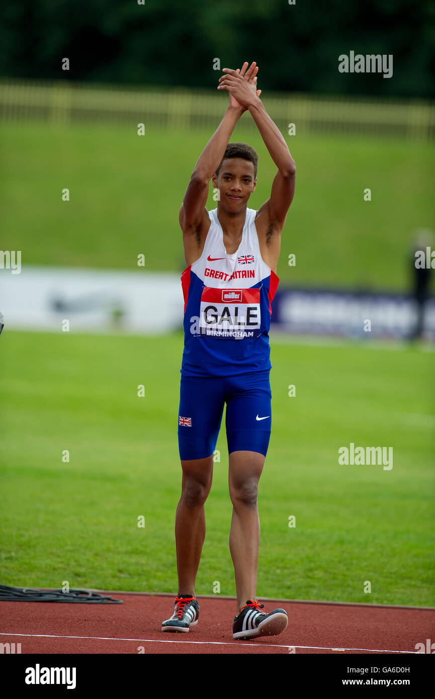 Birmingham 25th June 2016, Tom Gale of Great Britain competes in the ...