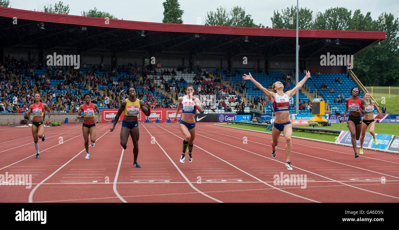Birmingham 25th June 2016, Emily Diamond of Great Britain winning the ...