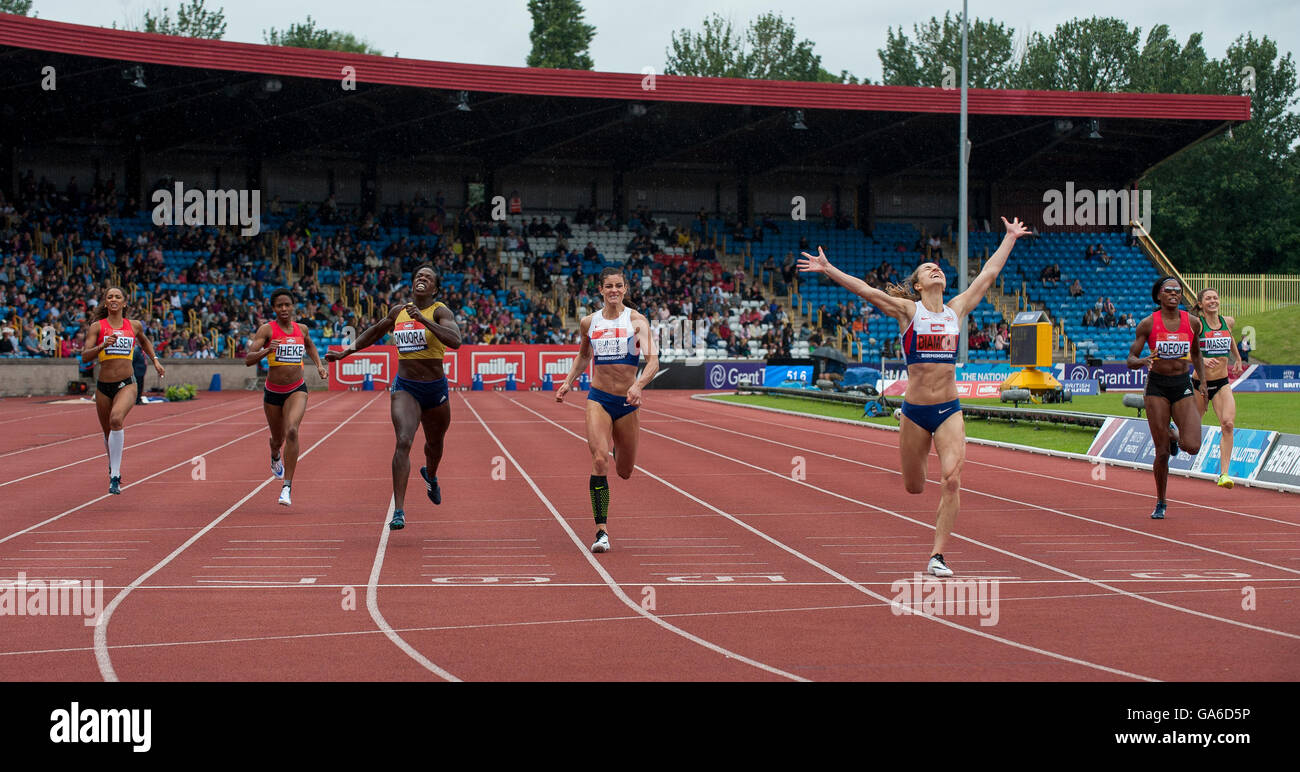 Birmingham 25th June 2016, Emily Diamond of Great Britain winning the ...