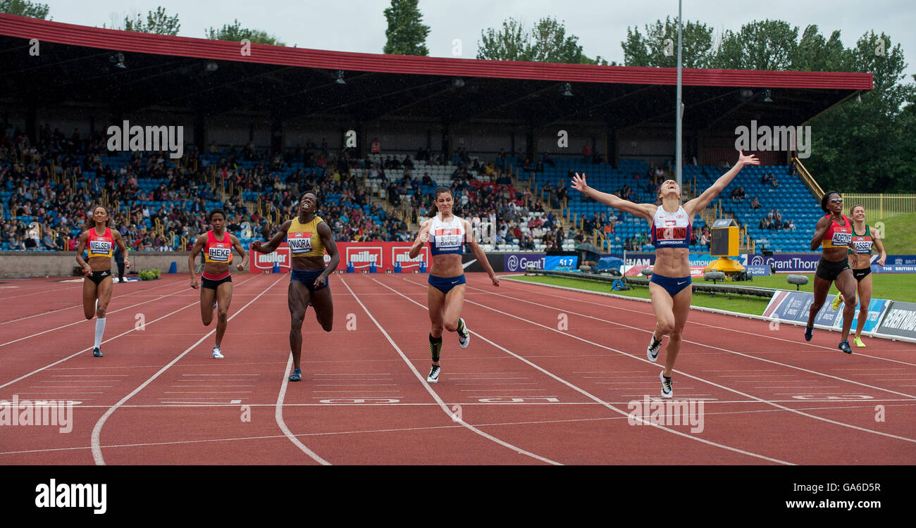 Birmingham 25th June 2016, Emily Diamond of Great Britain winning the ...