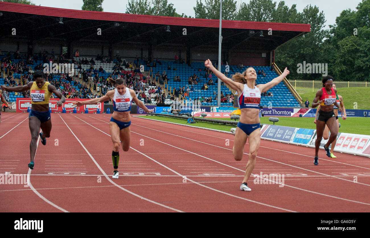 Birmingham 25th June 2016, Emily Diamond of Great Britain winning the ...