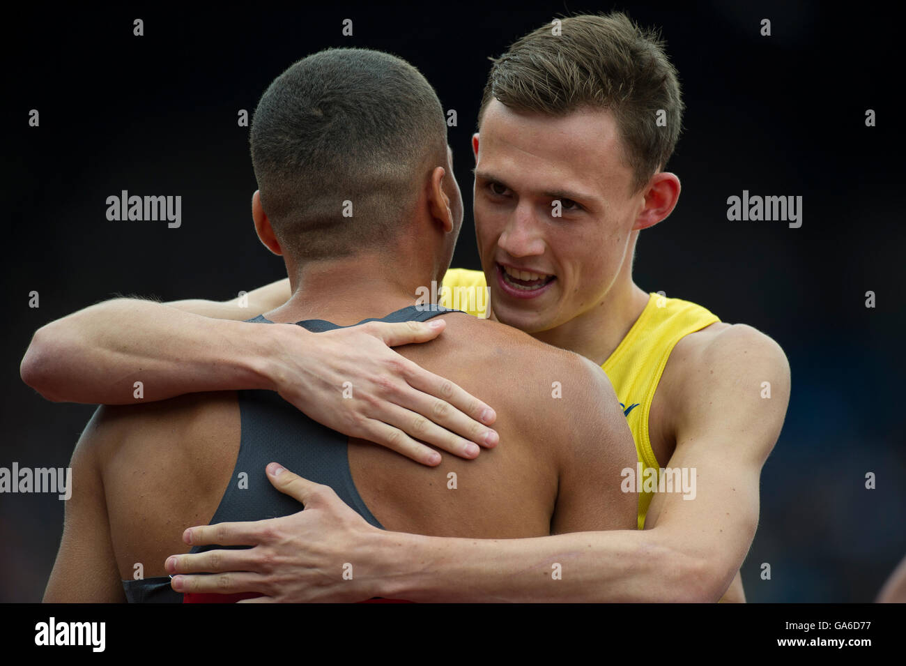 Birmingham 25th June 2016, Jamie Webb congratulate's Elliot Giles on ...