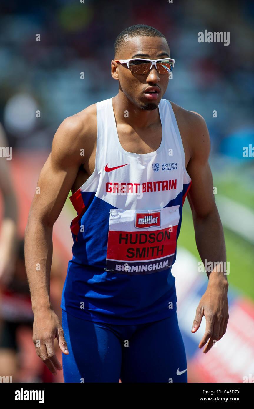 Birmingham 25th June 2016, Matthew Hudson-Smith competing in the Men's ...