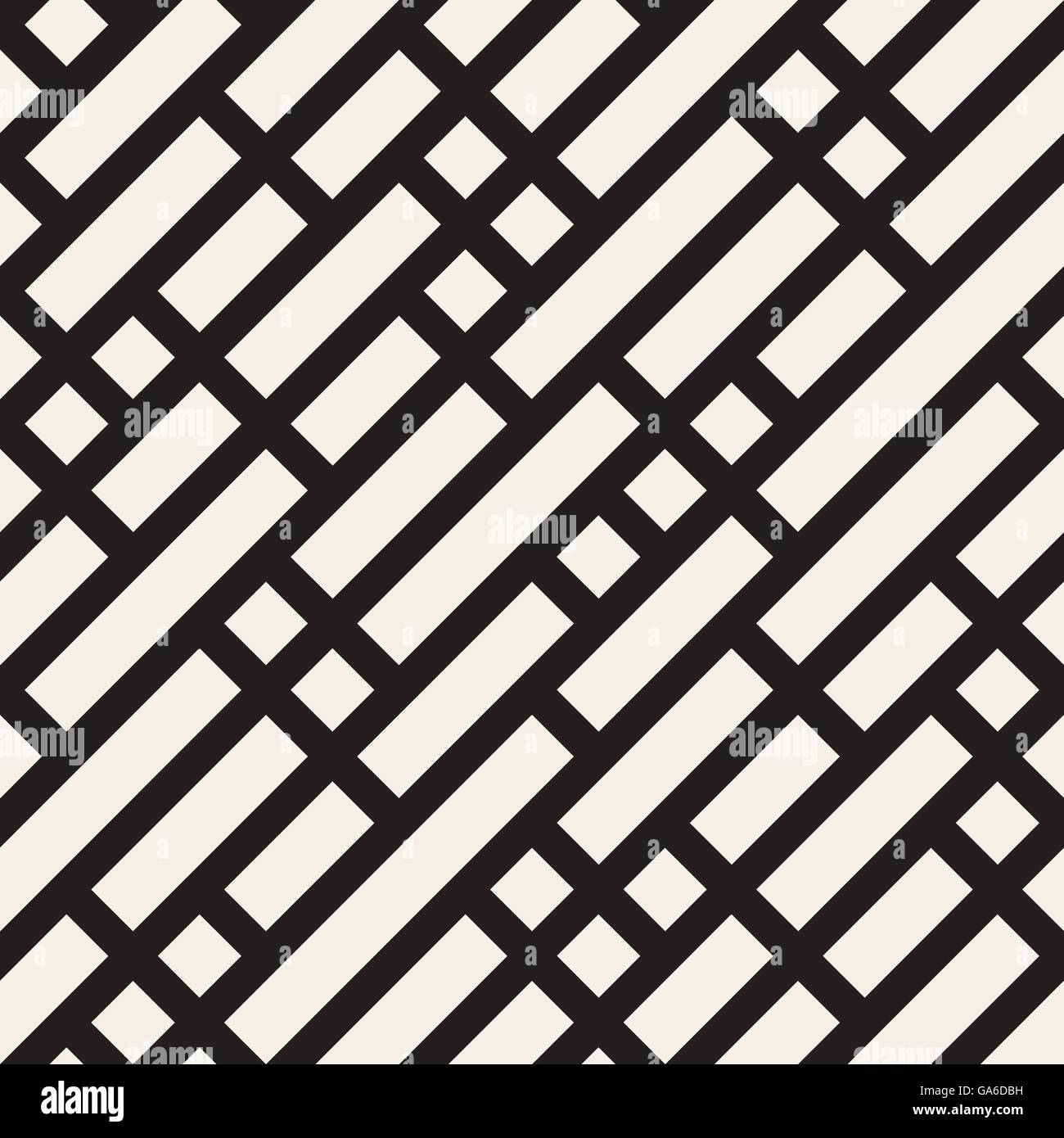 Vector Seamless Black and White Geometric Diagonal Lines Irregular Pattern Stock Vector Image ...