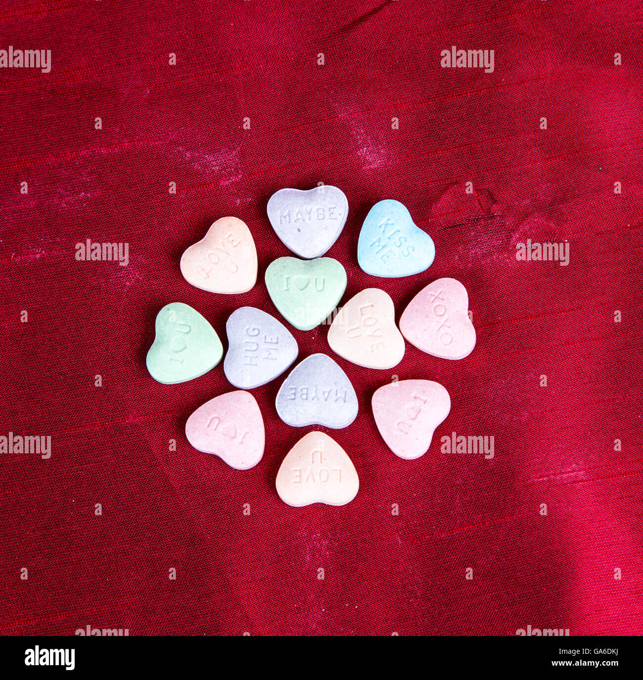 Heart valentine candy conversation hi-res stock photography and images ...