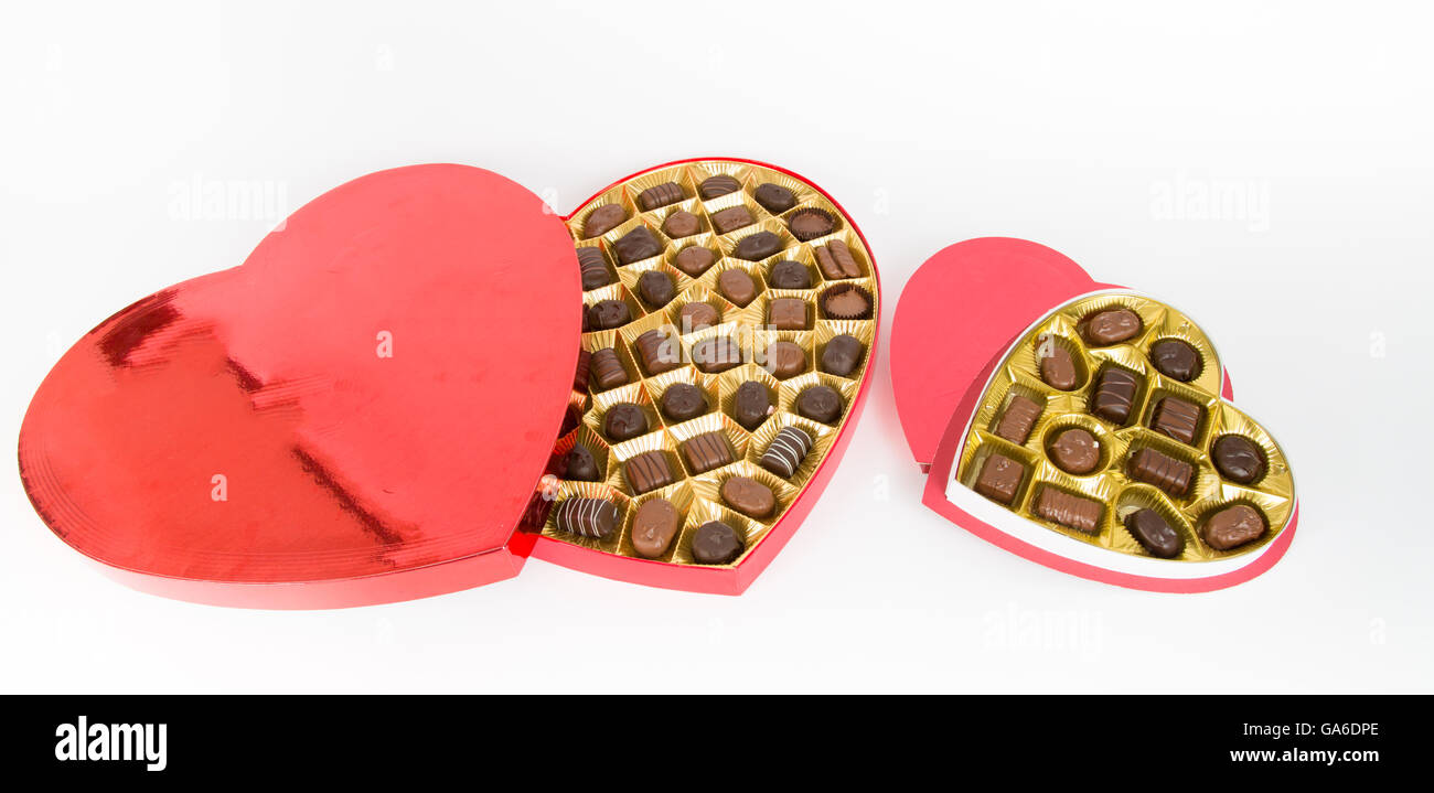 A heart shaped box of Valentine's chocolates Stock Photo - Alamy