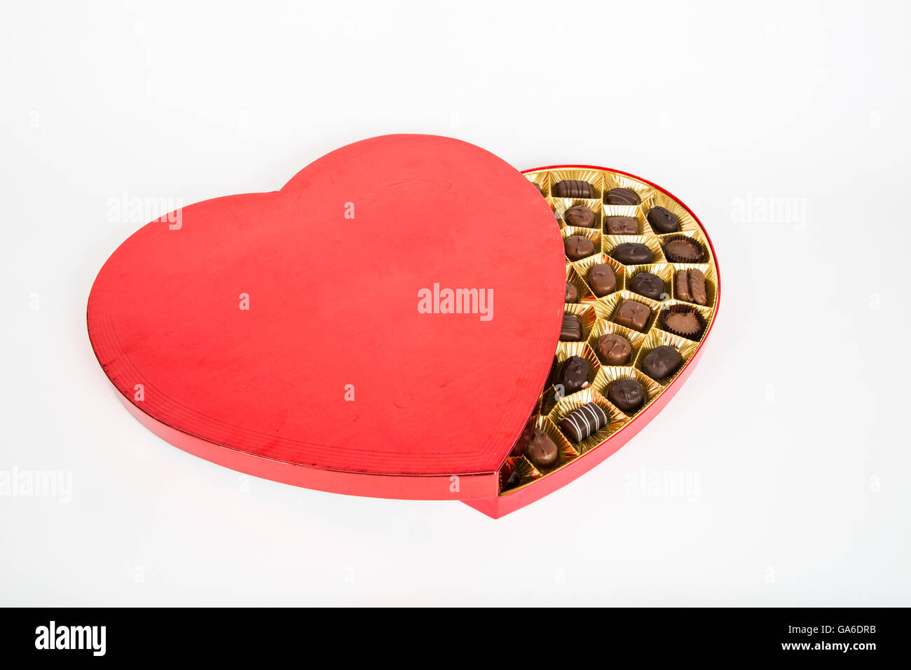 A heart shaped box of Valentine's chocolates Stock Photo - Alamy