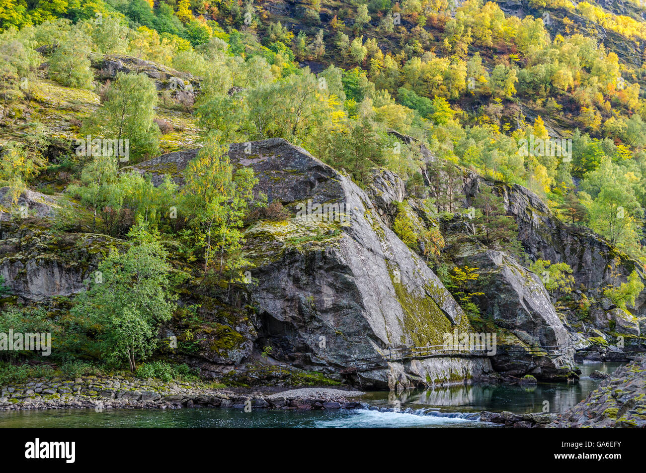 View of the mountain river. Norway Stock Photo - Alamy