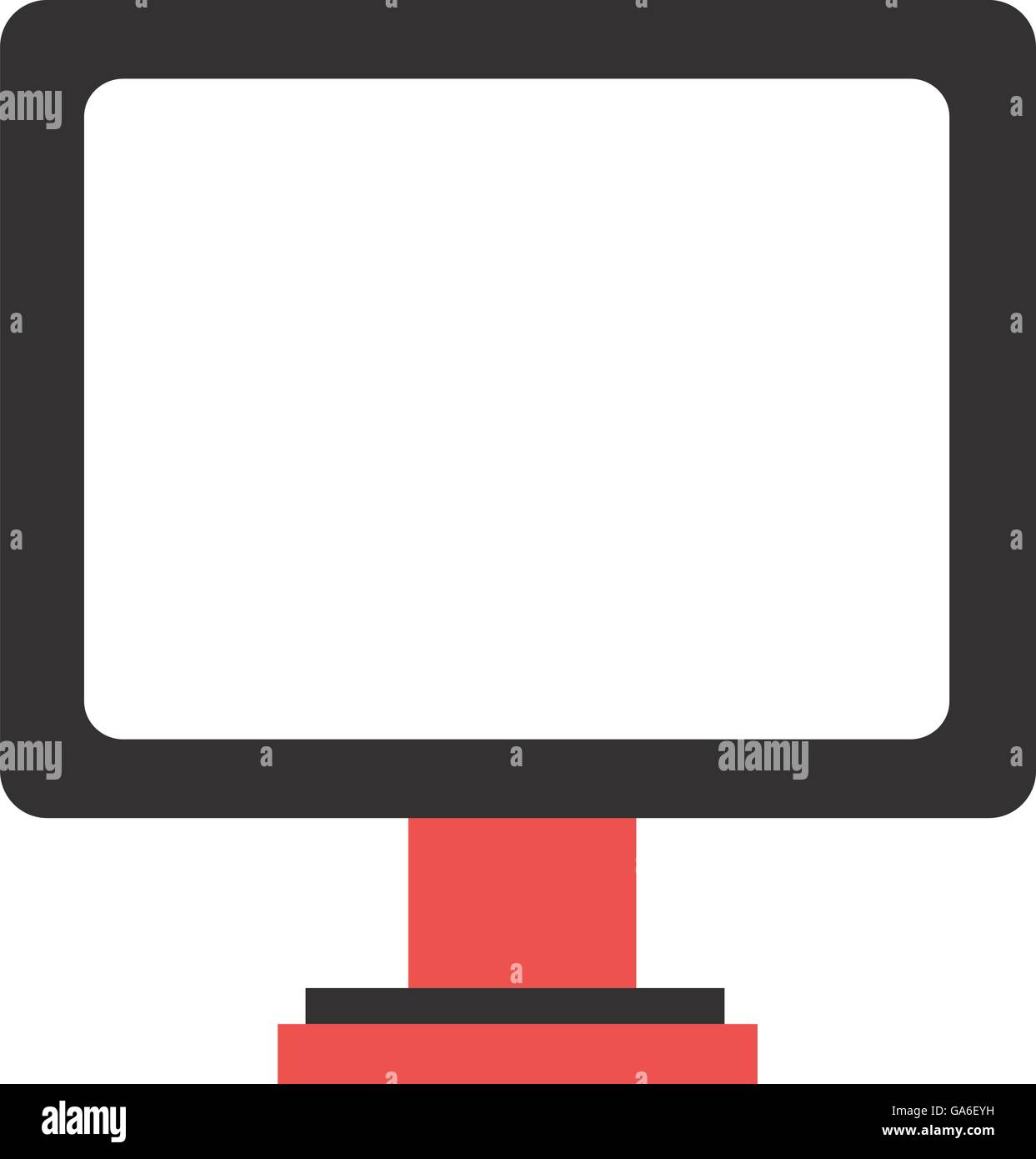 black and red computer, vector graphic Stock Vector Image & Art - Alamy