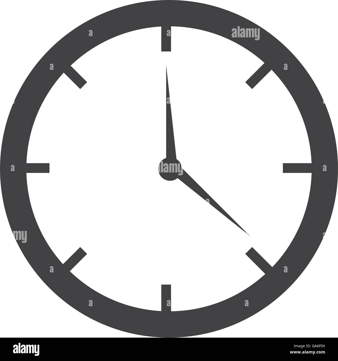 colorful clock with time, vector graphic Stock Vector Image & Art - Alamy