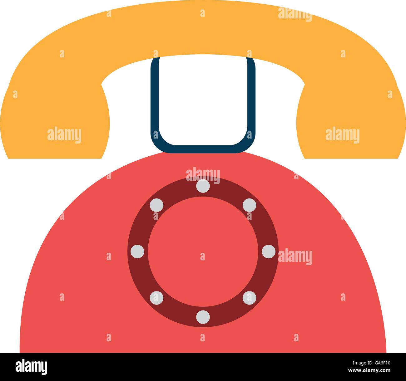 colorful old phone, vector graphic Stock Vector Image & Art - Alamy