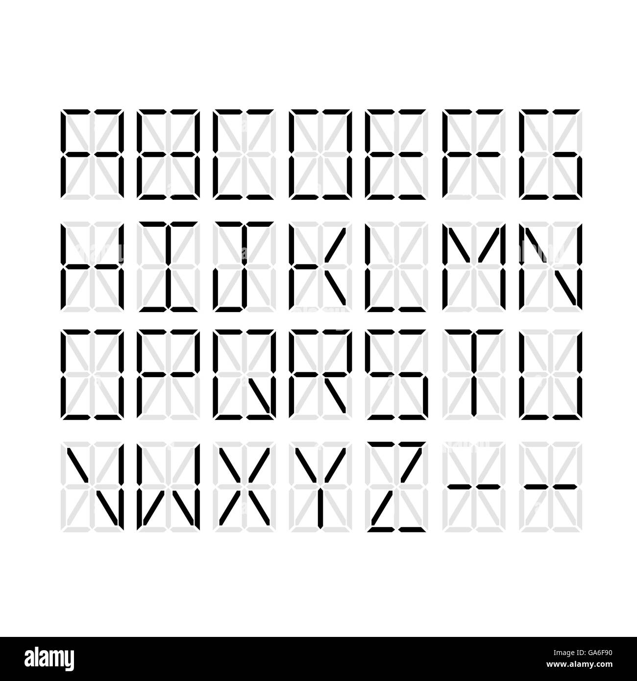 Alphabet letters Black and White Stock Photos & Images - Alamy