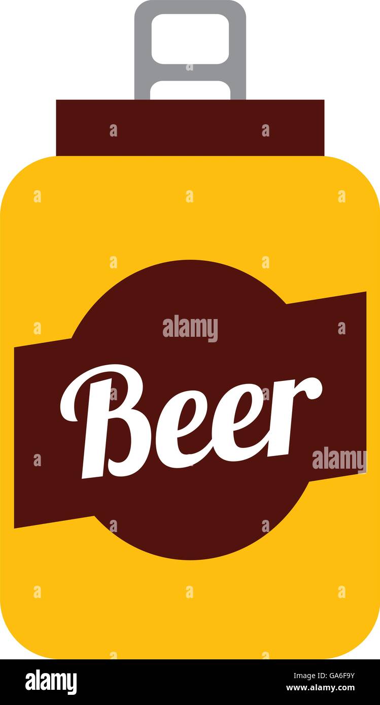 Top view beer can Stock Vector Images - Alamy