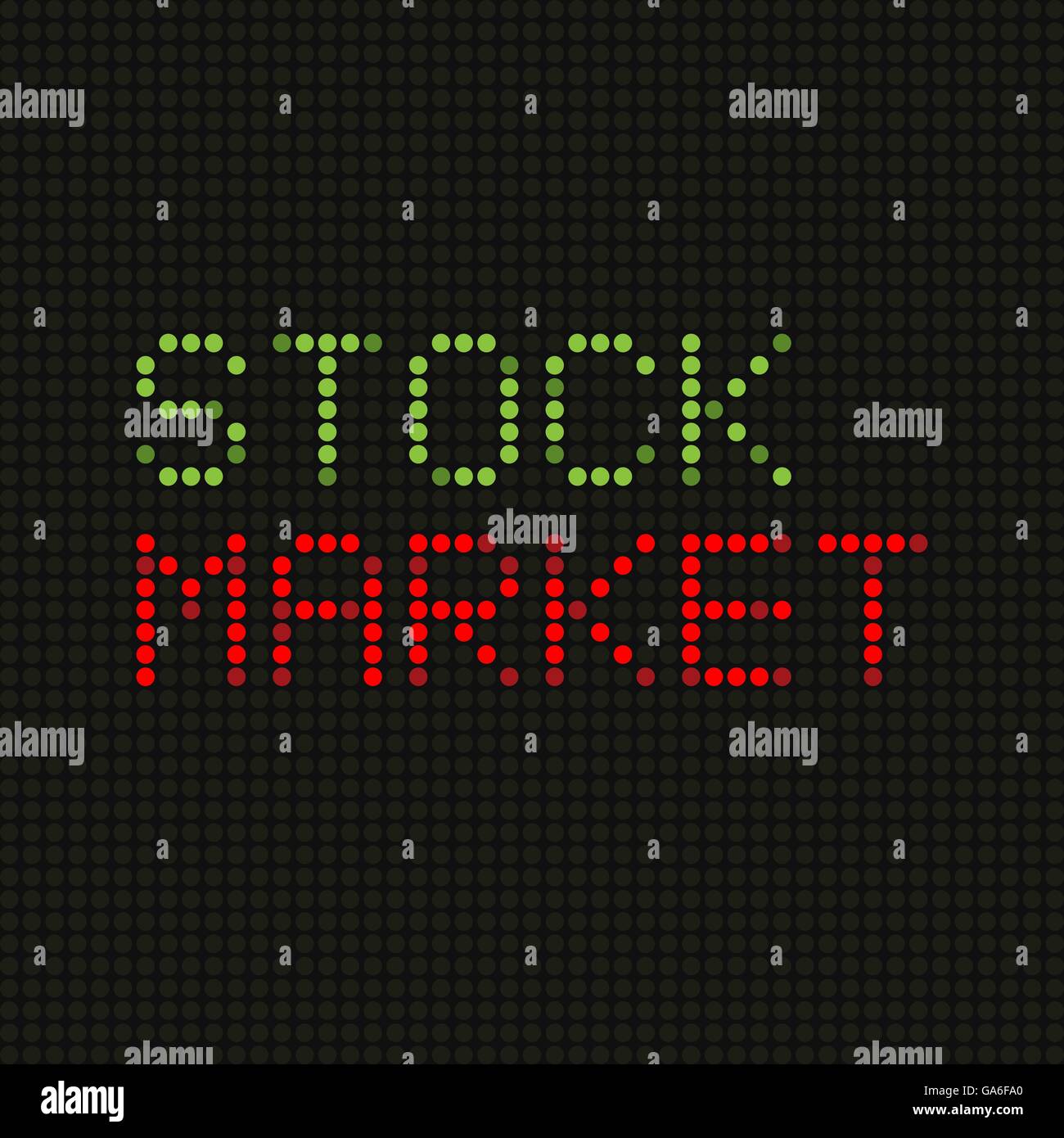 Words and arrow on market LED screen Stock Vector Image & Art - Alamy
