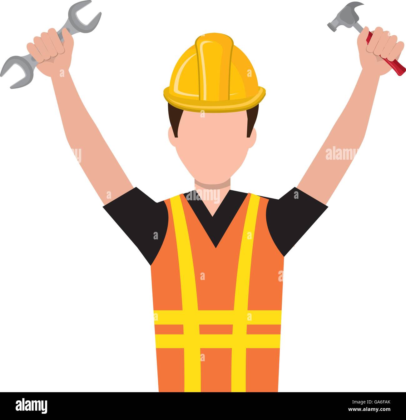 avatar construction man, vector graphic Stock Vector Image & Art - Alamy