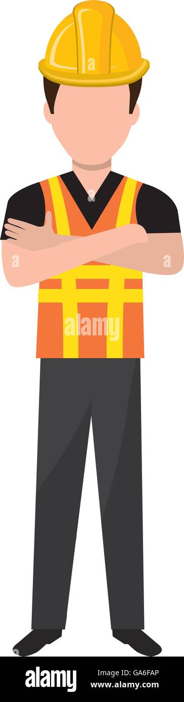 avatar construction man, vector graphic Stock Vector Image & Art - Alamy