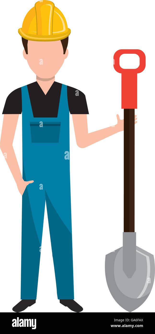 avatar construction man, vector graphic Stock Vector Image & Art - Alamy