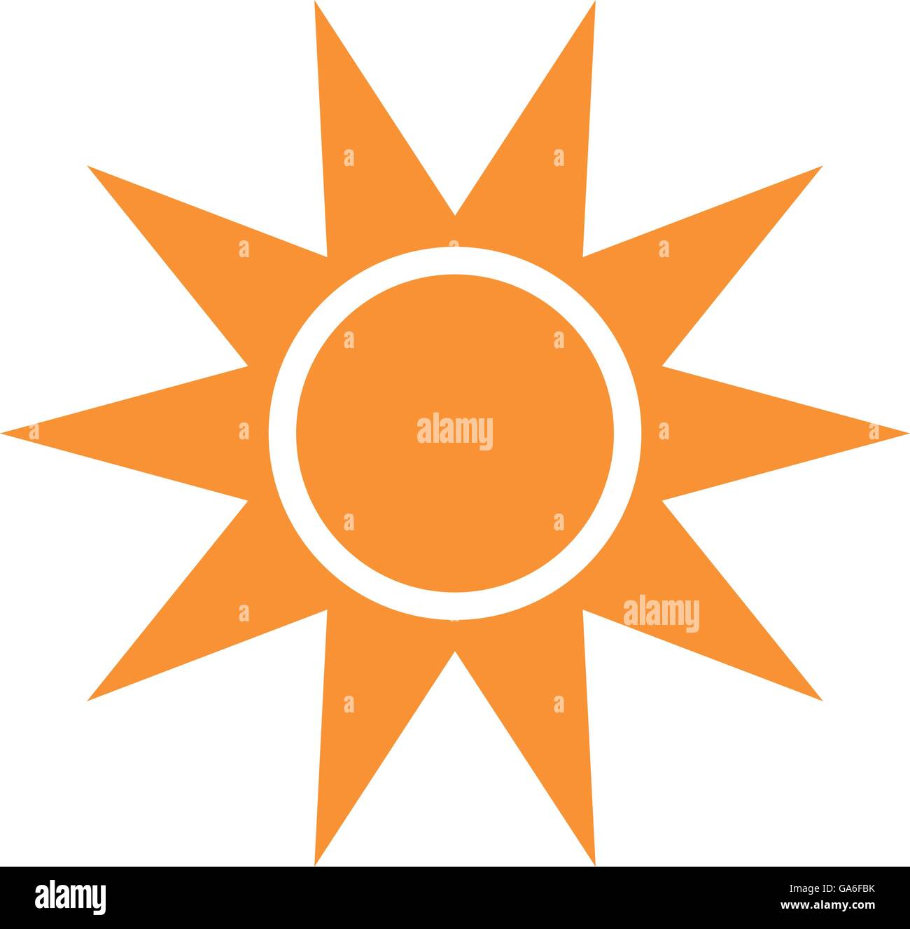 yellow abstract sun, vector graphic Stock Vector Image & Art - Alamy