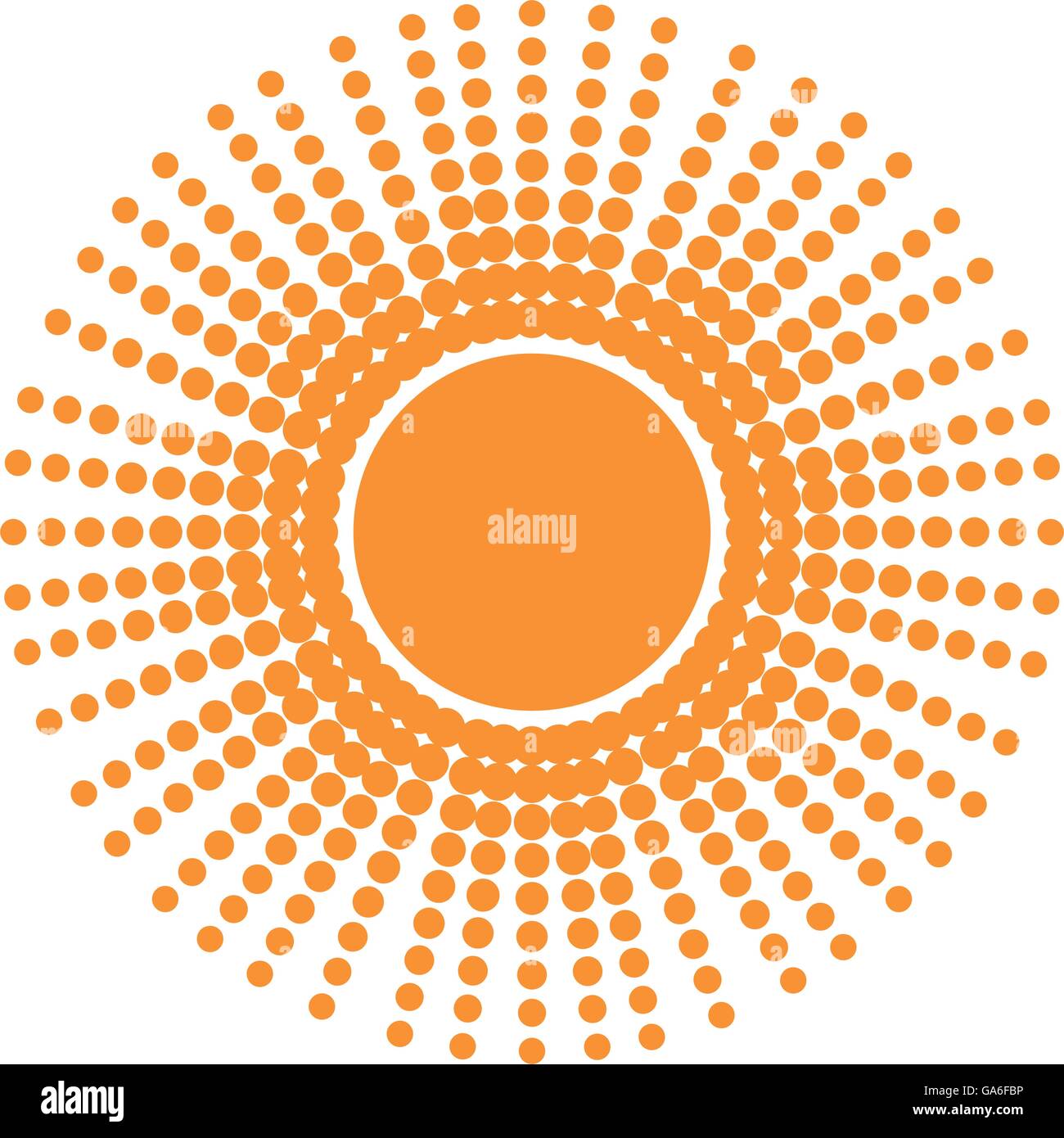 yellow abstract sun, vector graphic Stock Vector Image & Art - Alamy