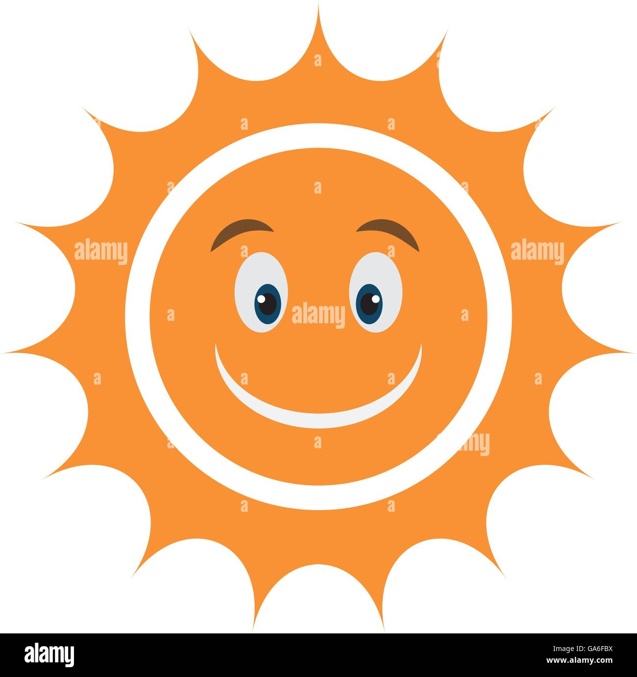 yellow avatar face sun, vector graphic Stock Vector Image & Art - Alamy