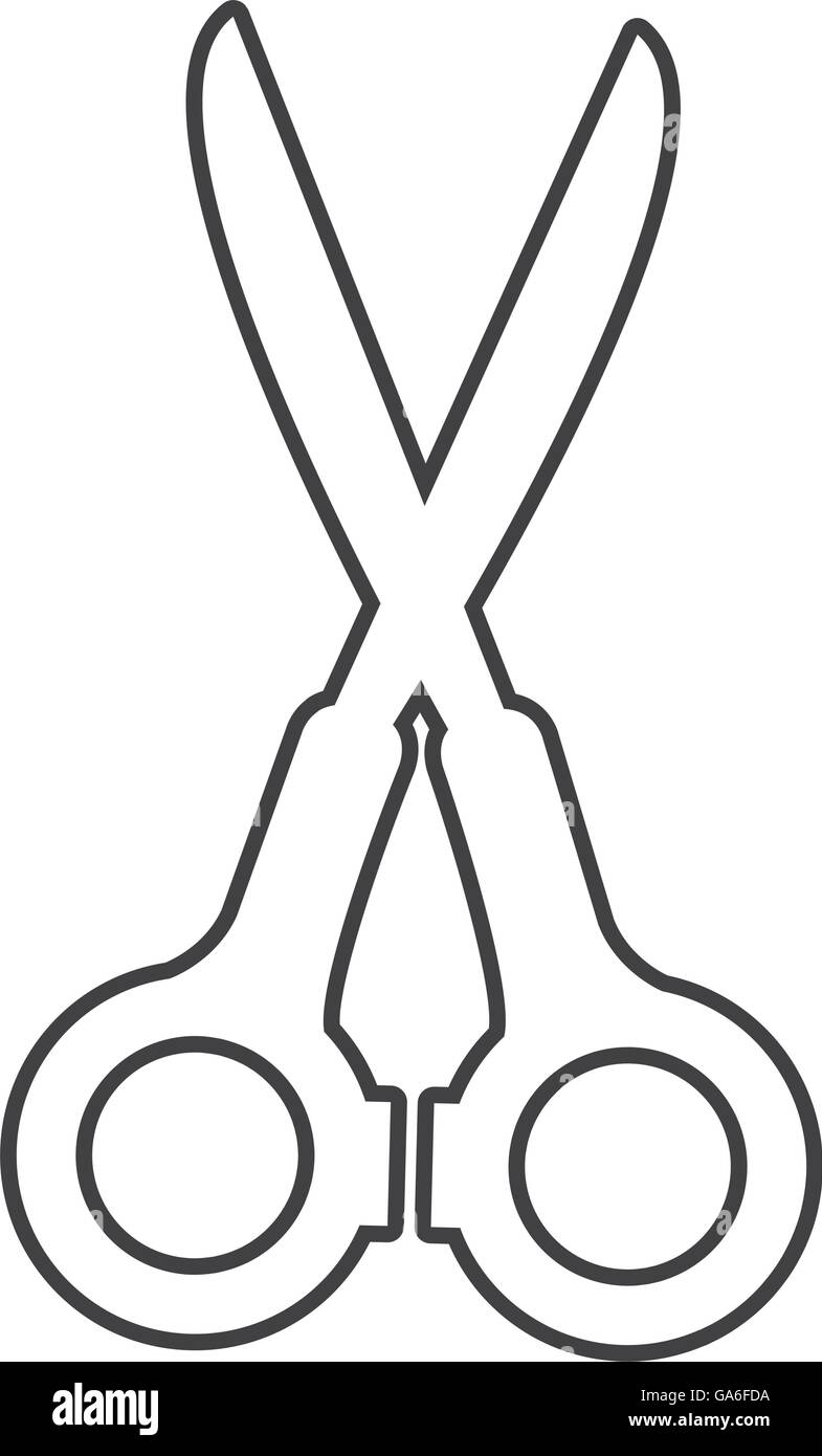 isolated school scissors, vector graphic Stock Vector Image & Art - Alamy