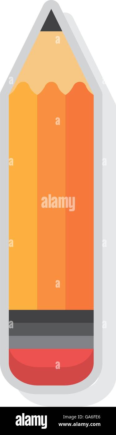 colorful pencil and eraser, vector graphic Stock Vector Image & Art - Alamy