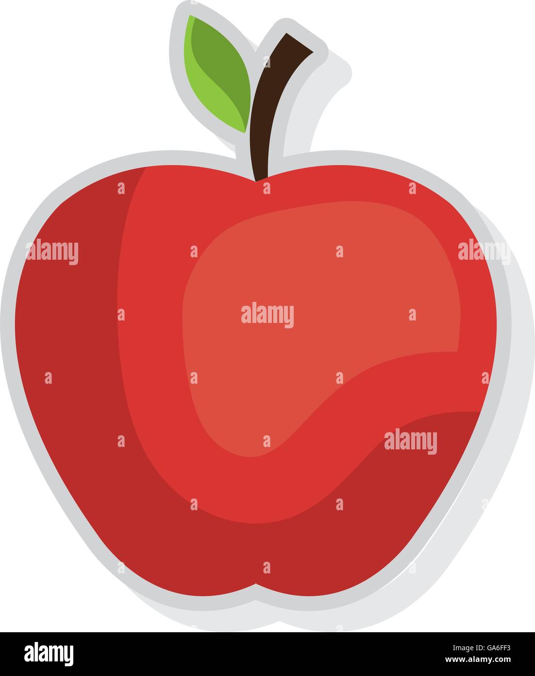 red apple fruit, vector graphic Stock Vector Image & Art - Alamy