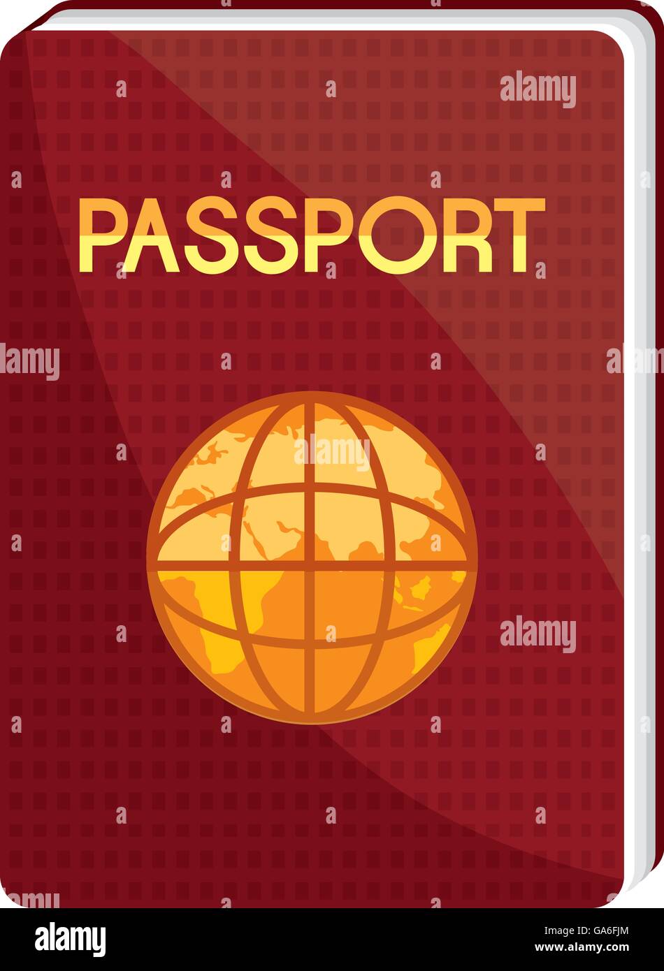 brown and yellow passport, vector graphic Stock Vector Image & Art - Alamy