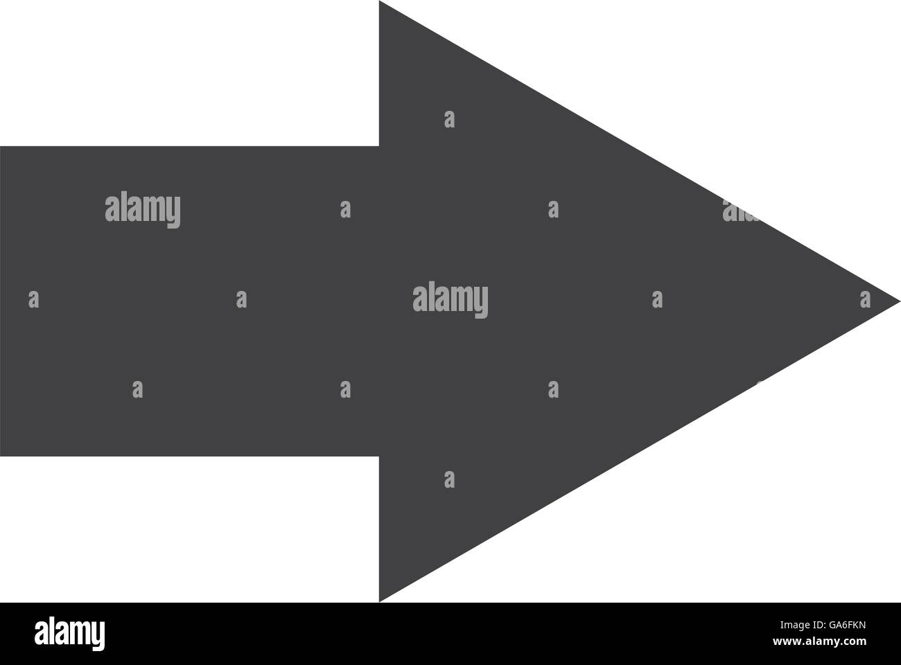 Arrow right icon in black and white colors Stock Vector Image & Art - Alamy