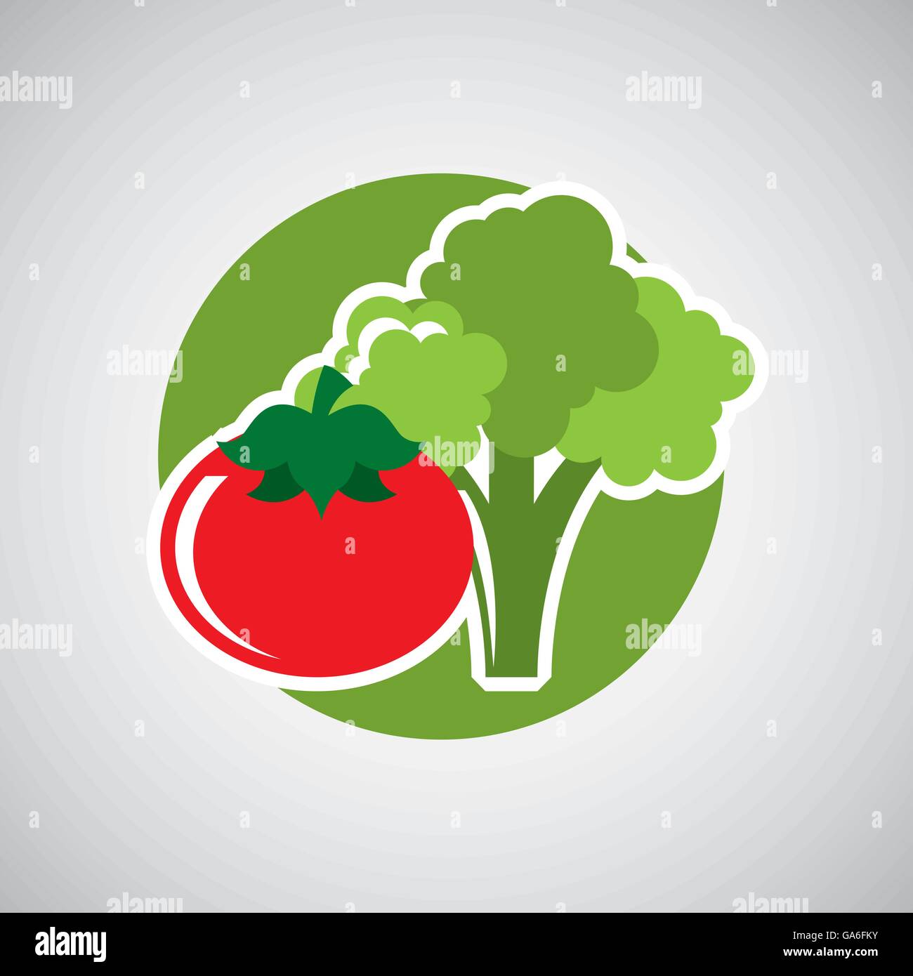 healthy food organic product isolated icon design Stock Vector Image ...