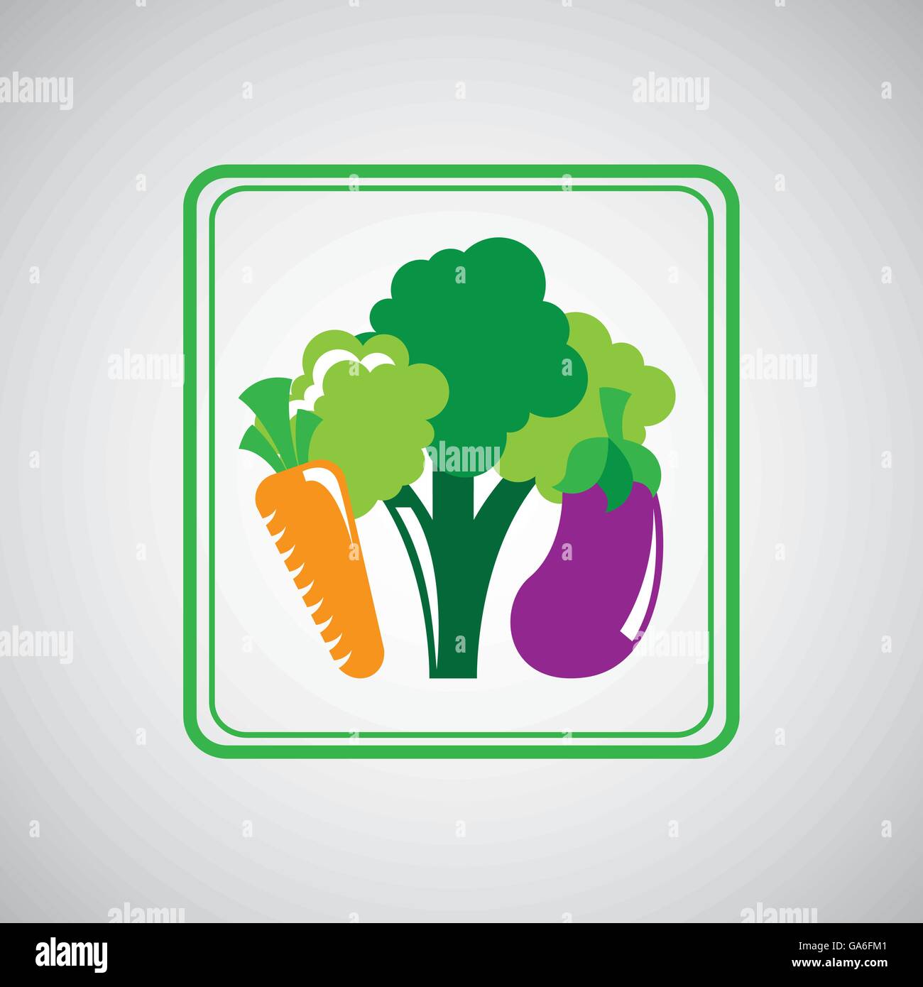 healthy food organic product isolated icon design Stock Vector Image ...