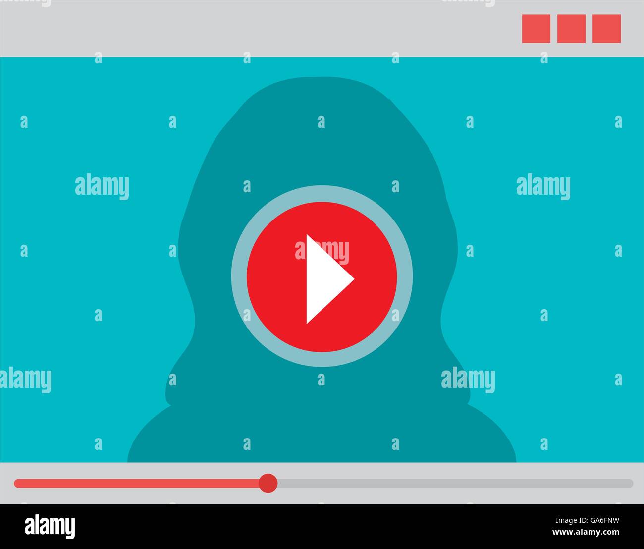 Movie or video loading on webpage Stock Vector Image & Art - Alamy